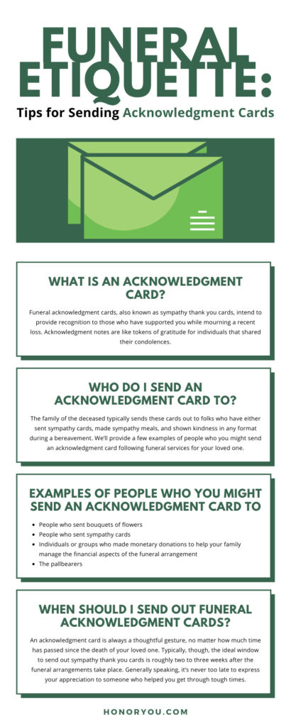 Funeral Etiquette: Tips for Sending Acknowledgment Cards - Honor You ...